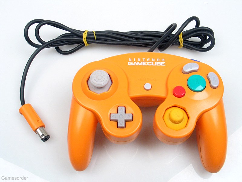 ORIGINAL NINTENDO GAMECUBE CONTROLLER >> ORANGE